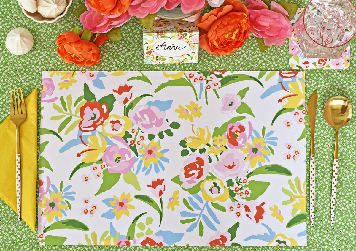 Fresh Cuts Tented Place Cards – Taylor Beach Design