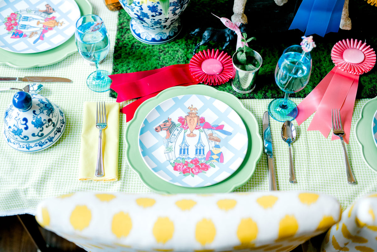 Derby Crest Set of (4) 10" Dia. Melamine Plates – Taylor Beach Design