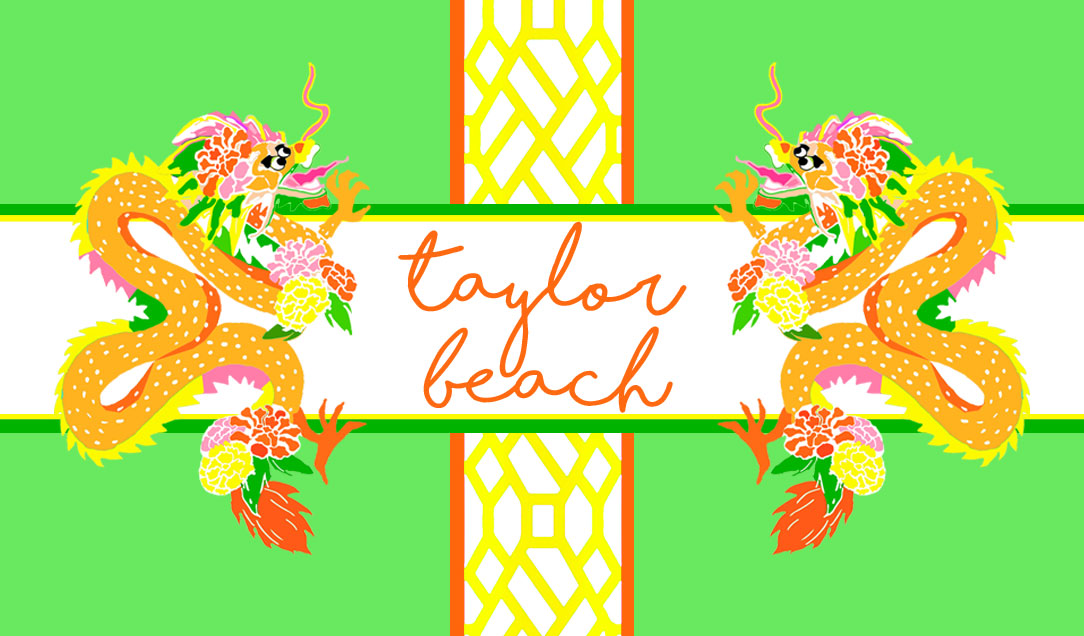 Dragon Crest Enclosure Cards, Bamboo – Taylor Beach Design