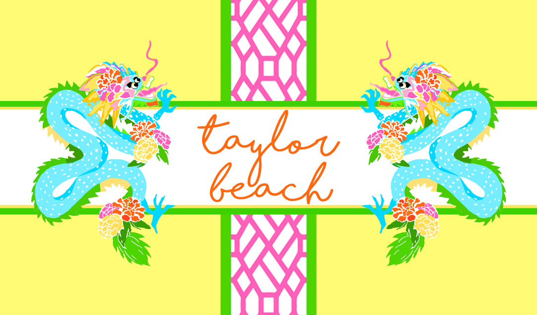 Dragon Crest Enclosure Cards, Yellow Lotus – Taylor Beach Design