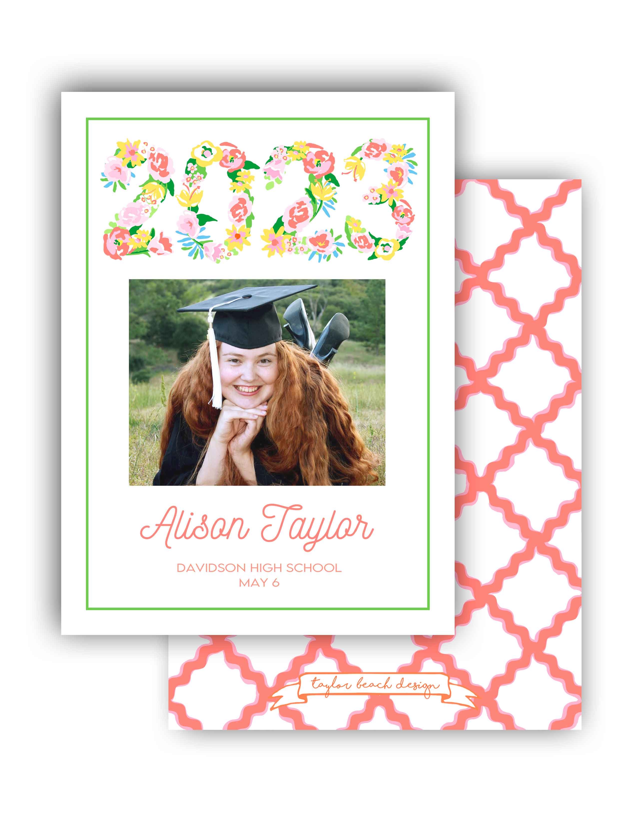 Fresh Cuts Graduation Announcement – Taylor Beach Design