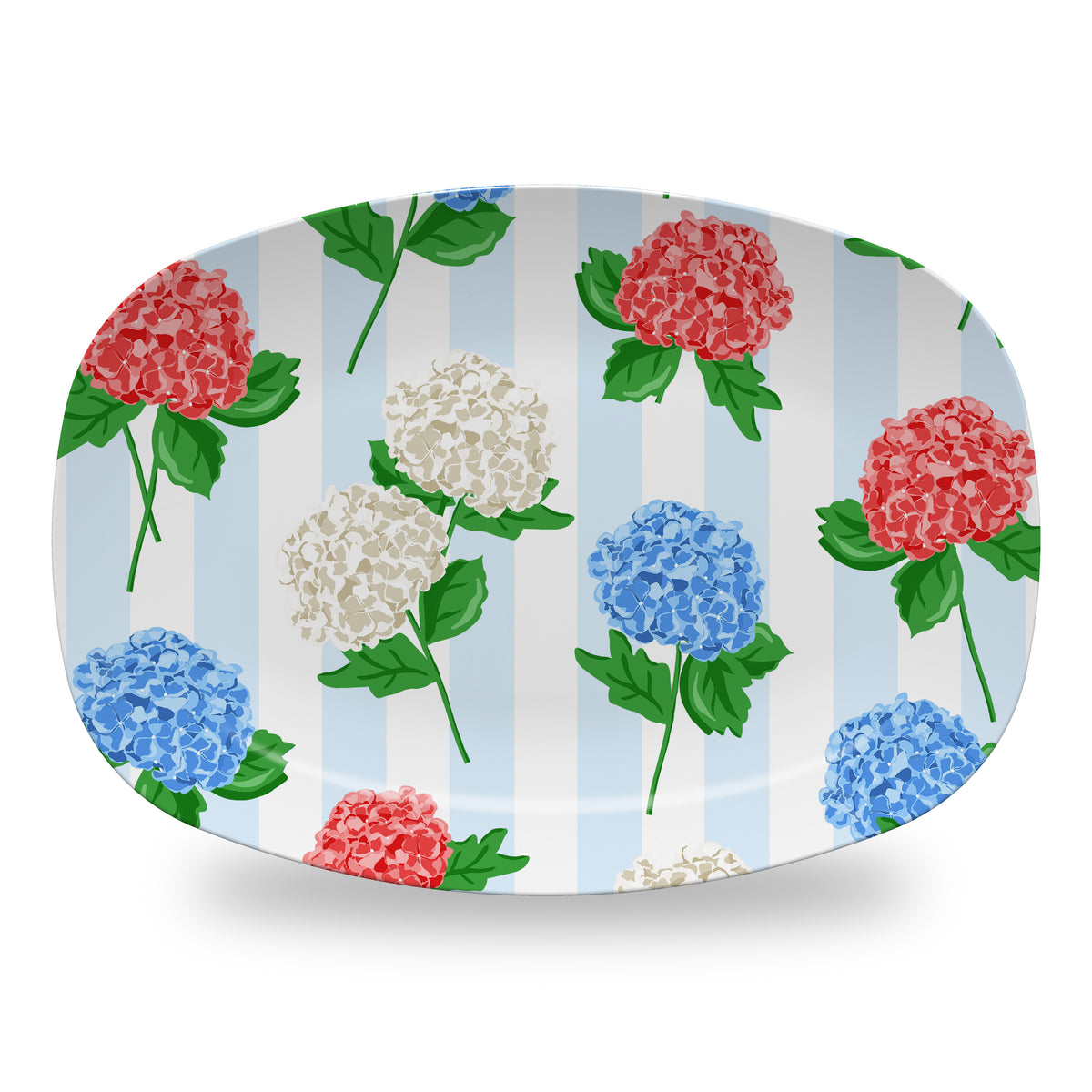 Hydrangea Blooms Melamine Platter – Taylor Beach Design