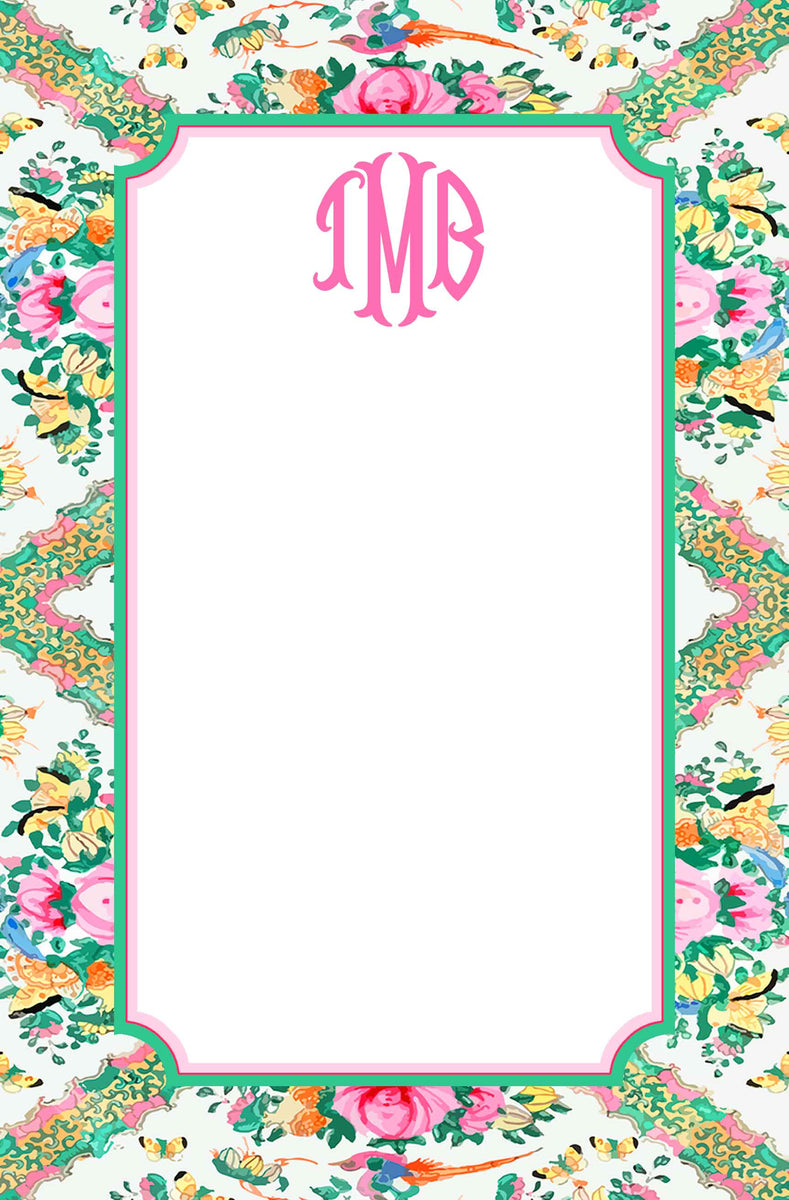 Rose Medallion Inspired Personalized Notepad, Multiple Sizes Available ...